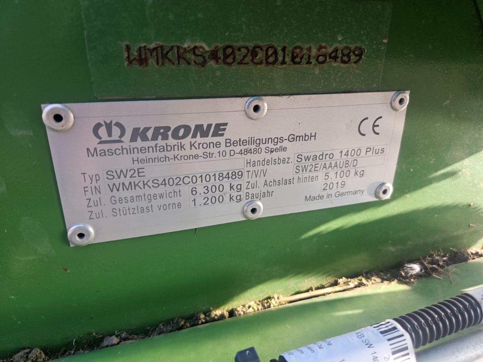 Krone Swardo 1400 Plus - Ramsay & Jackson